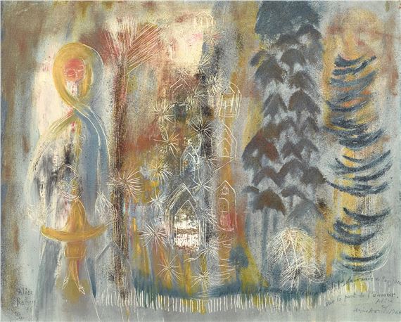 Alice Rahon | Sur le pont de I’amour (1966) | MutualArt