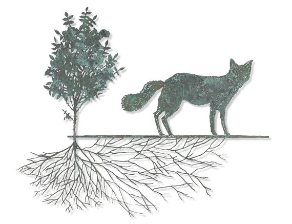 Kiki Smith | Wolf with Bush and Roots (2004) | MutualArt