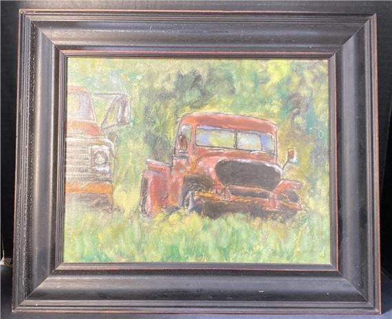 Larry Snider | (D) Larry Snider Framed Truck & tractor Oil | MutualArt