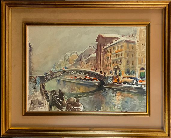 Alfredo Zecca | Vecchia Milano Ripa Ticinese | MutualArt