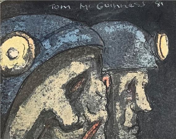 Tom McGuinness | Portrait of two Miners (1981) | MutualArt