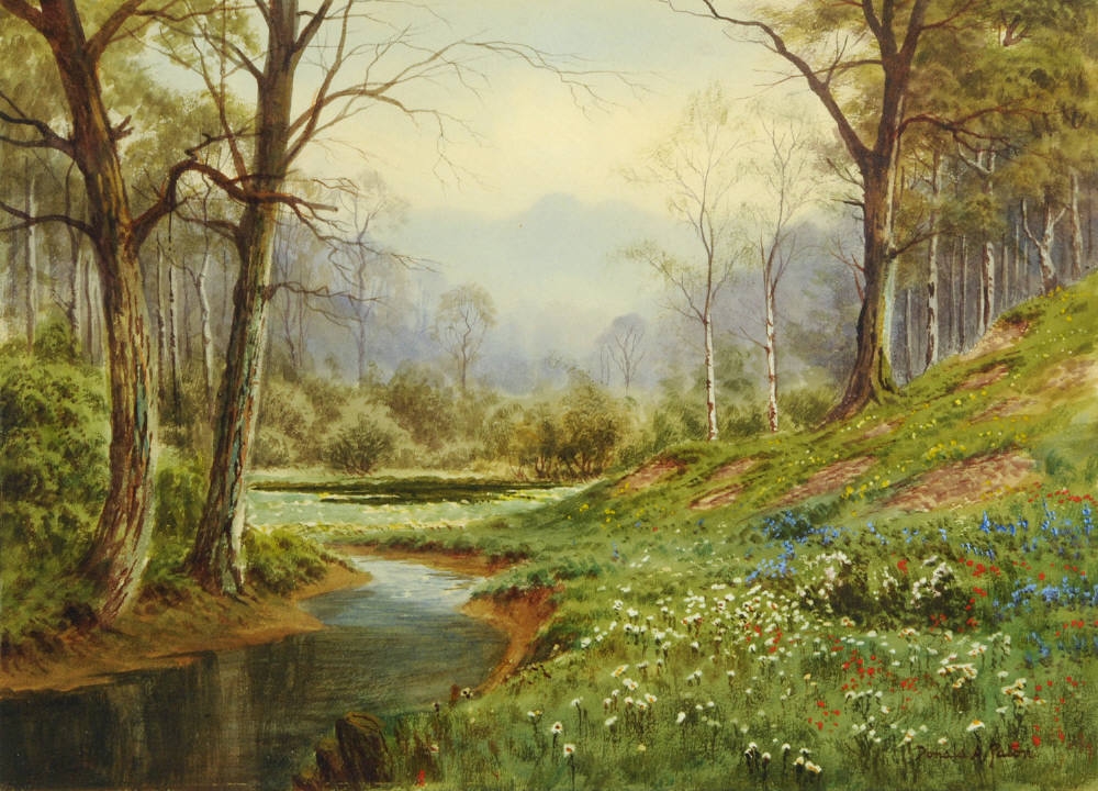 Edward Horace Thompson | Springtime near Keswick | MutualArt