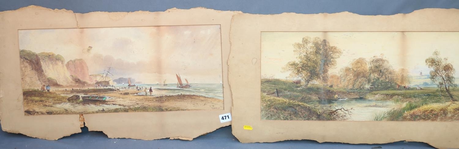 L. Lewis | two watercolours | MutualArt