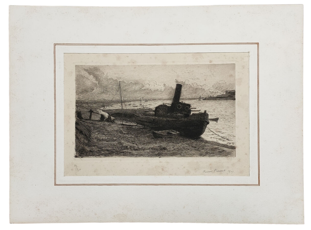 René Pinard | René PINARD (1883-1938) Remorqueur à Trentemoult (1909 ...