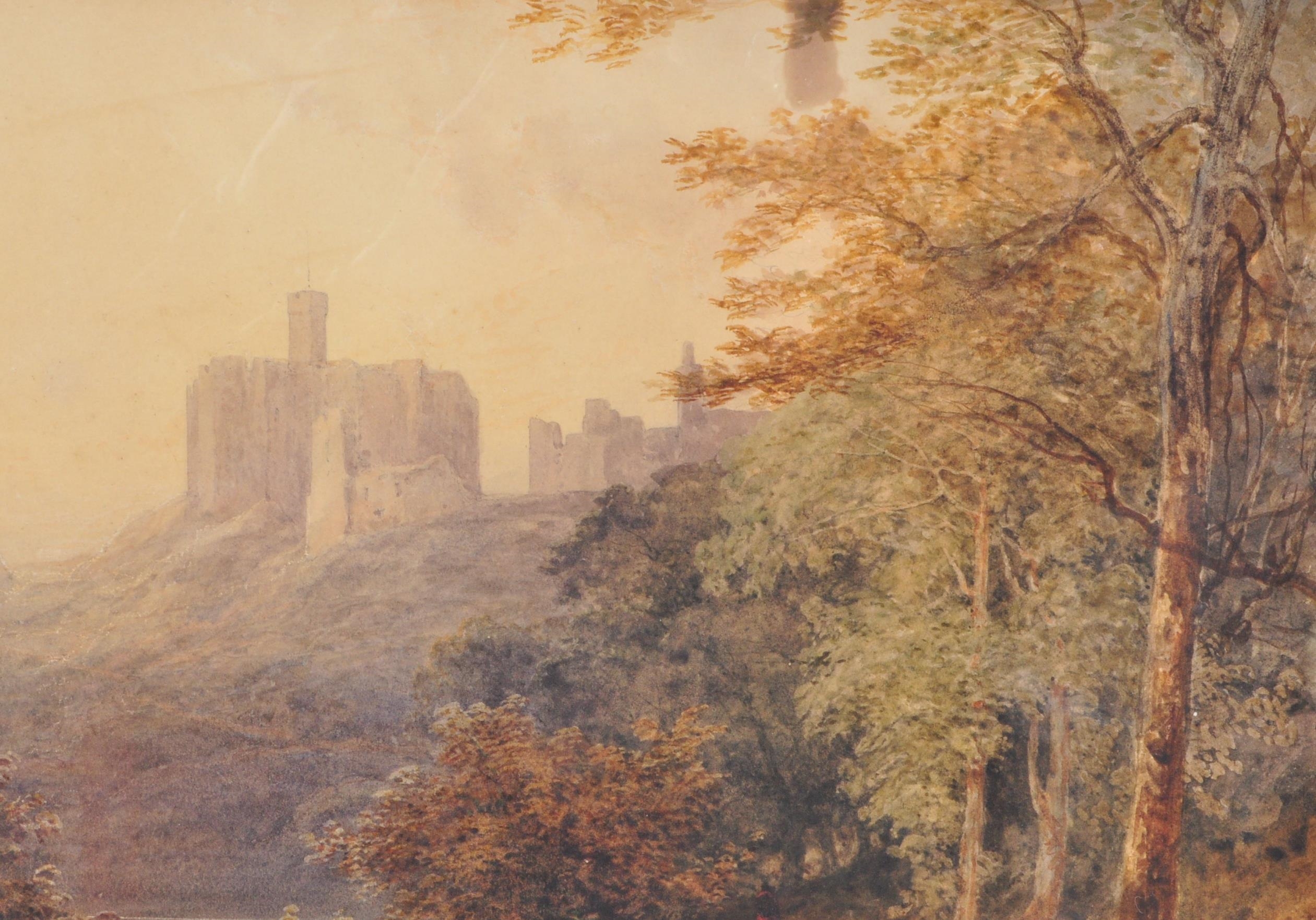 Frederick Stuart Richardson | Scottish Castle as viewed from forest ...