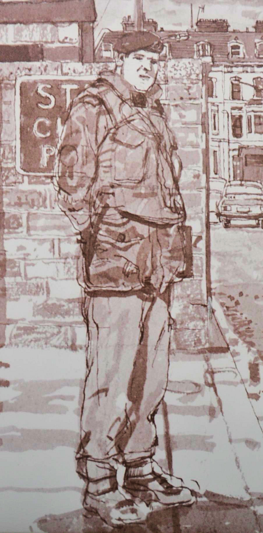 Ken Howard | Belfast, Northern Ireland town scene being framed and ...