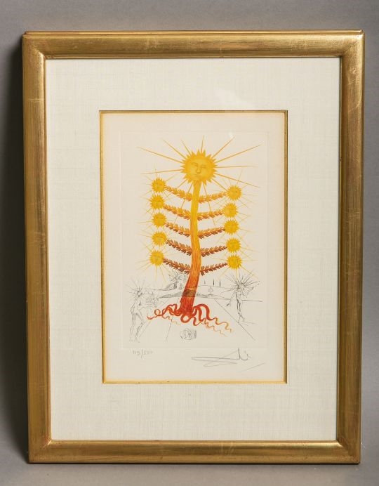 Salvador Dalí | Soleil - Sonnenblume (Helianthos solider) - Japon nacre ...
