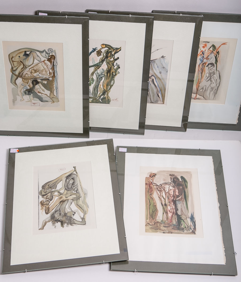 Salvador Dalí | 6-teiliges Konvolut bestehend aus: Les Limbres, Les ...