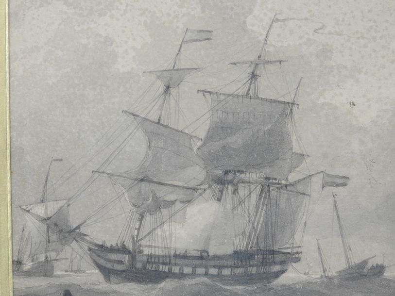 Johannes Christiaan Schotel | Marine by agitated weather | MutualArt