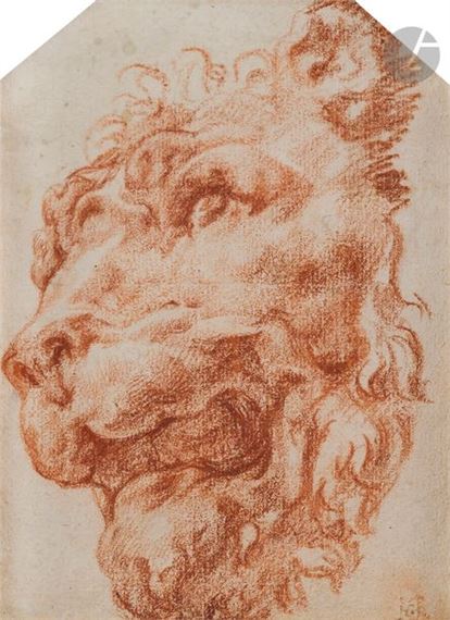 Peter Paul Rubens | Lion's head turned to the left | MutualArt