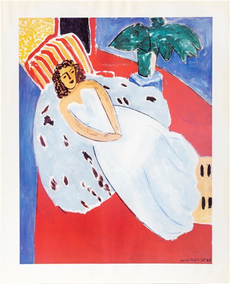 Henri Matisse | WOMAN RECLINING IN WHITE DRESS | MutualArt