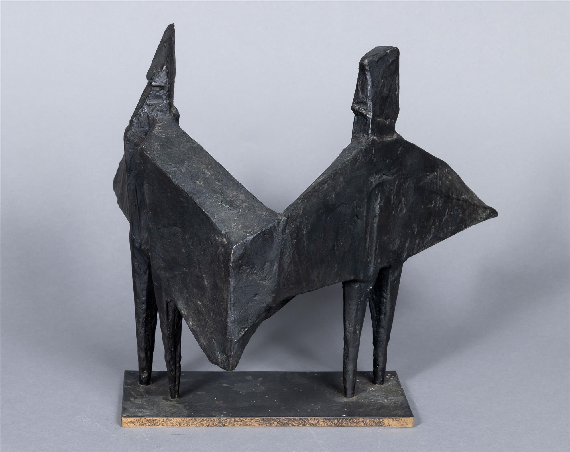 Lynn Chadwick | Maquette IV Winged Figures (1968) | MutualArt