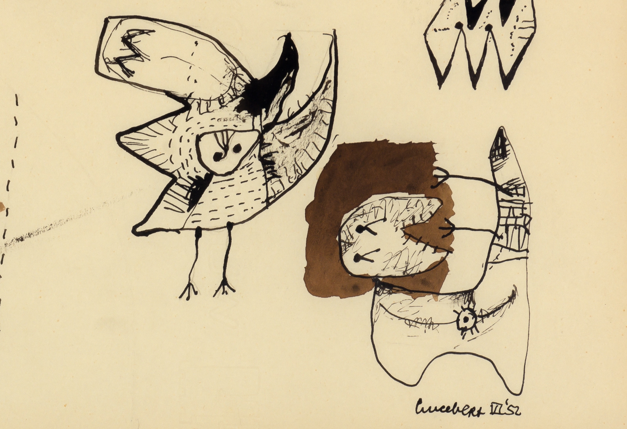 Lucebert | Sketches (1952) | MutualArt