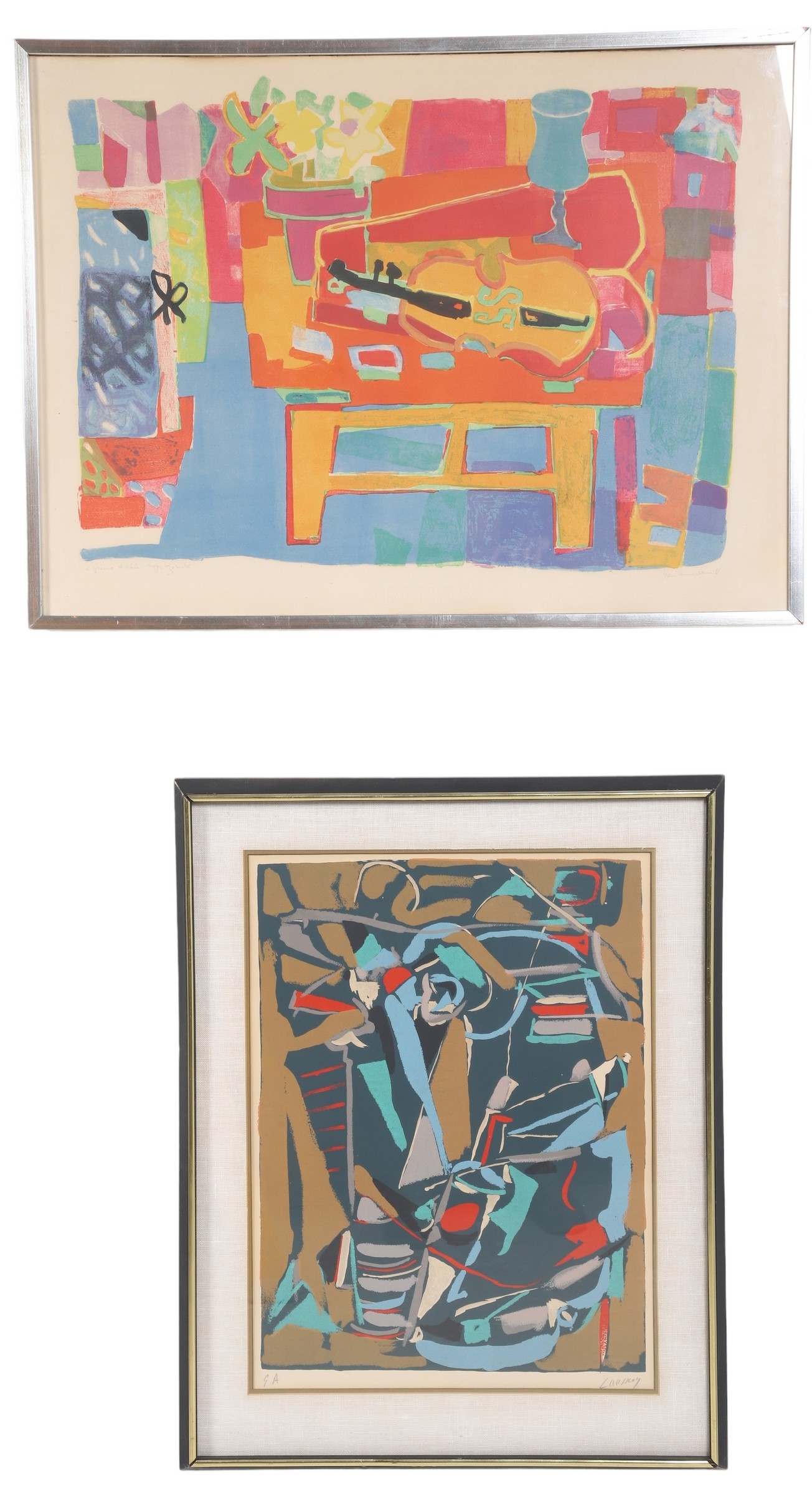 André Lanskoy | 2 Modernist Signed Lithographs | MutualArt
