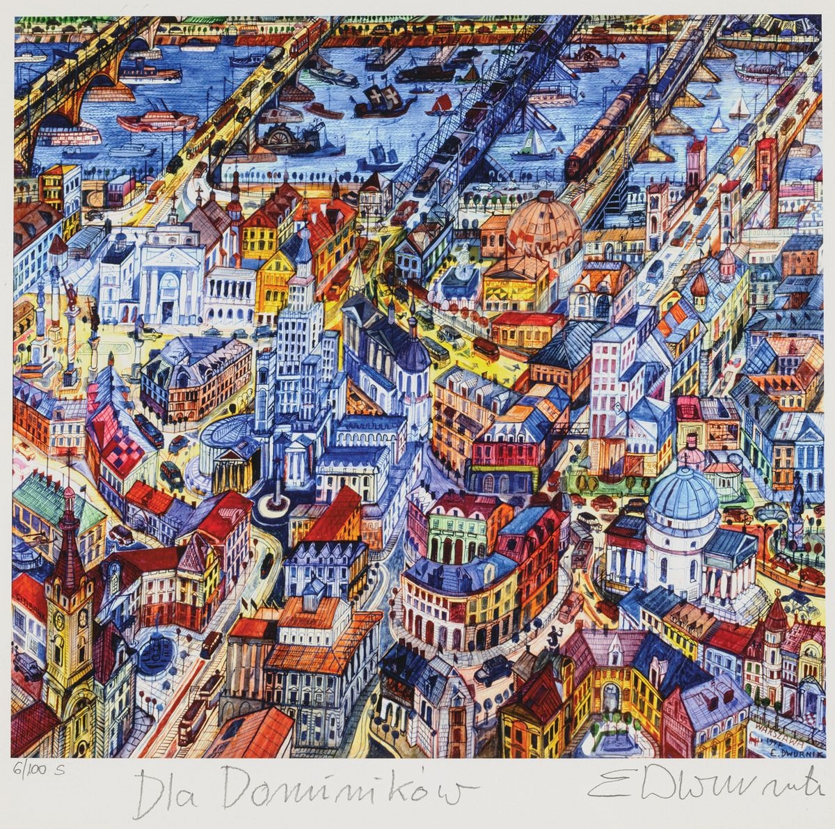 Edward Dwurnik | WARSZAWA (1997) | MutualArt