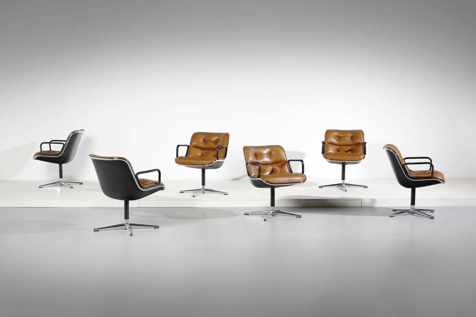 Charles Cecil‏ Pollock | Six Kiga swivel chairs for Knoll (1965 ...