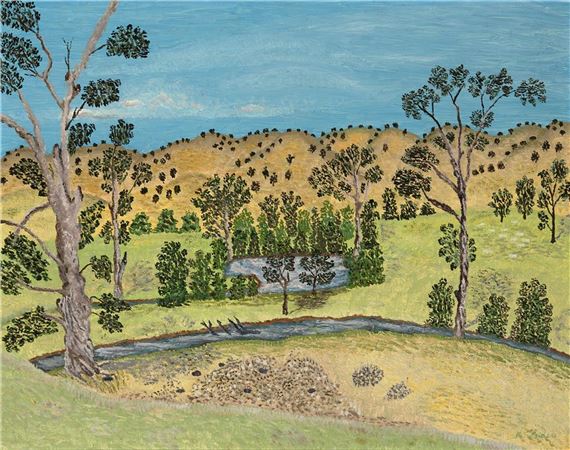 Muriel Luders | Landscape with Stream and Pond | MutualArt