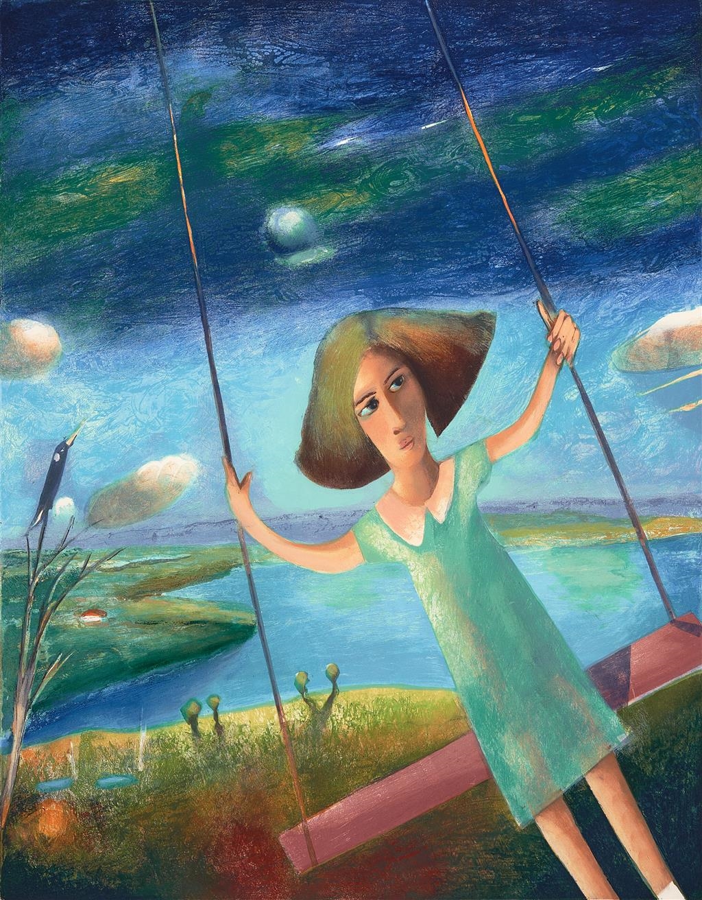 Melissa Egan | Girl on a Swing | MutualArt