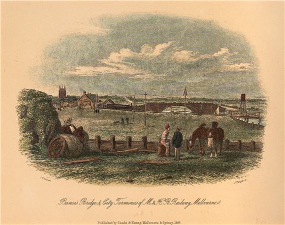 Samuel Thomas Gill | Prince's Bridge & City Terminus of Railway ...