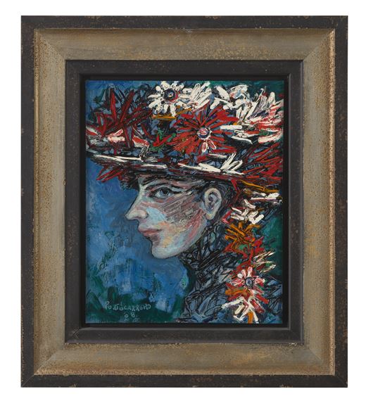 René Portocarrero | Retrato de Flora (1968) | MutualArt