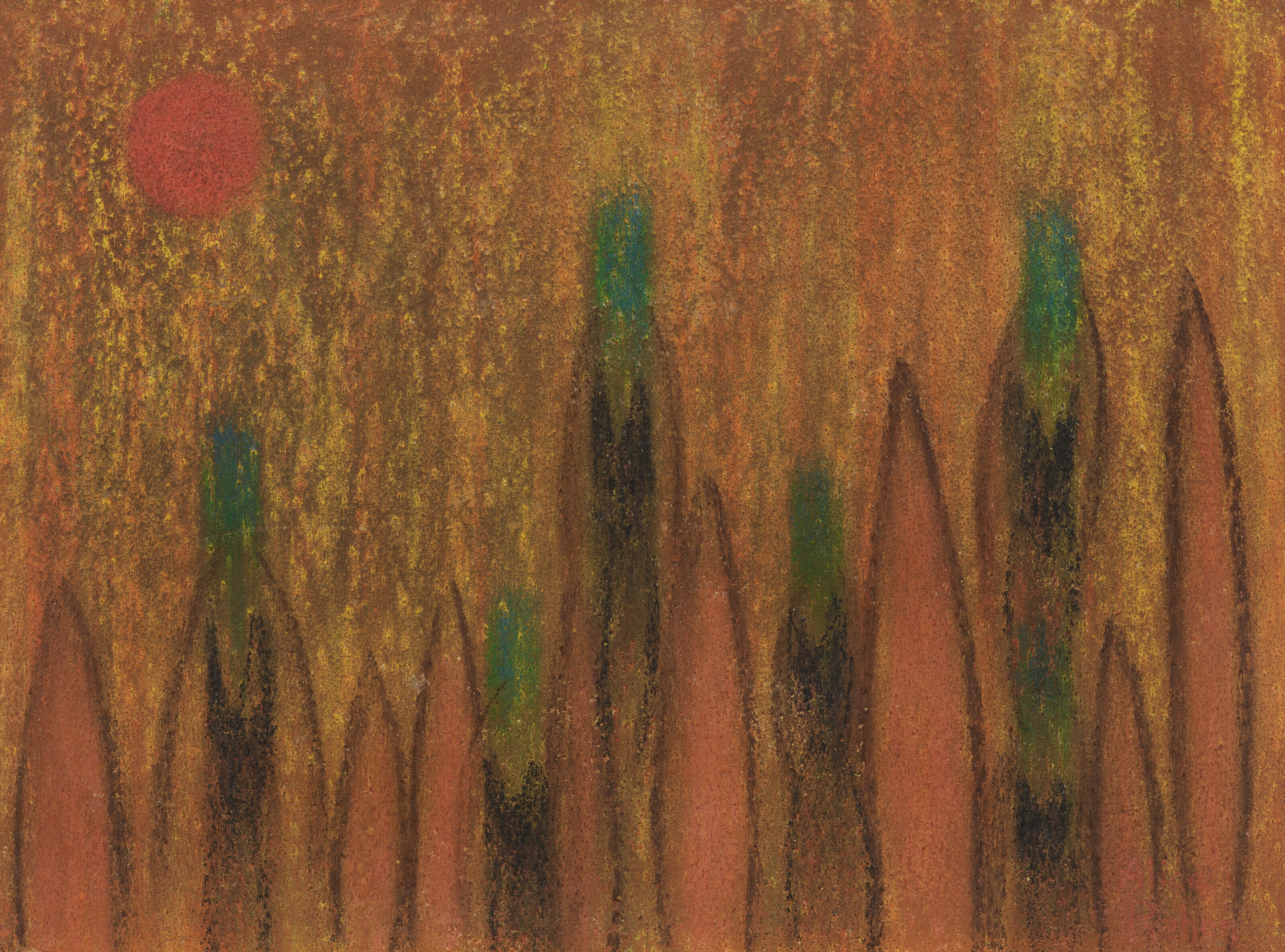 Alice Rahon | Los Gatos (1953) | MutualArt