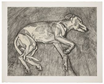 Lucian Freud | The Sleeping Cat (Circa 1944) | MutualArt