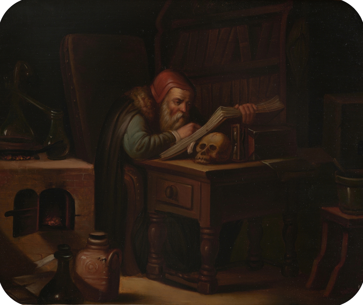 David Teniers the Younger | An alchemist in his laboratory; An ...