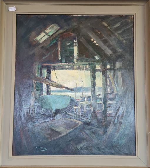 Arthur Bell Foster | Boat workshop (1973) | MutualArt