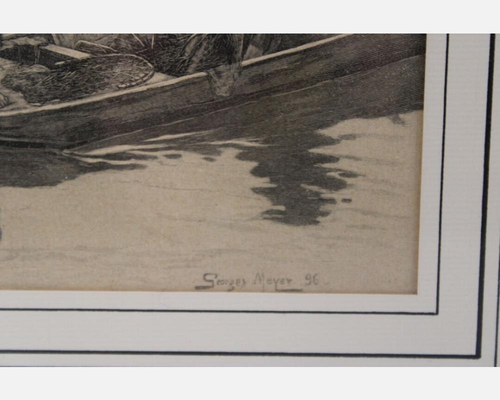 François Charles Baude | Pêcheur s'apprêtant à lancer son filet (96 ...