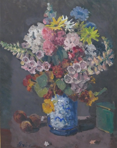 Paul Erbe | Blumenstrauß in Porzellanvase | MutualArt