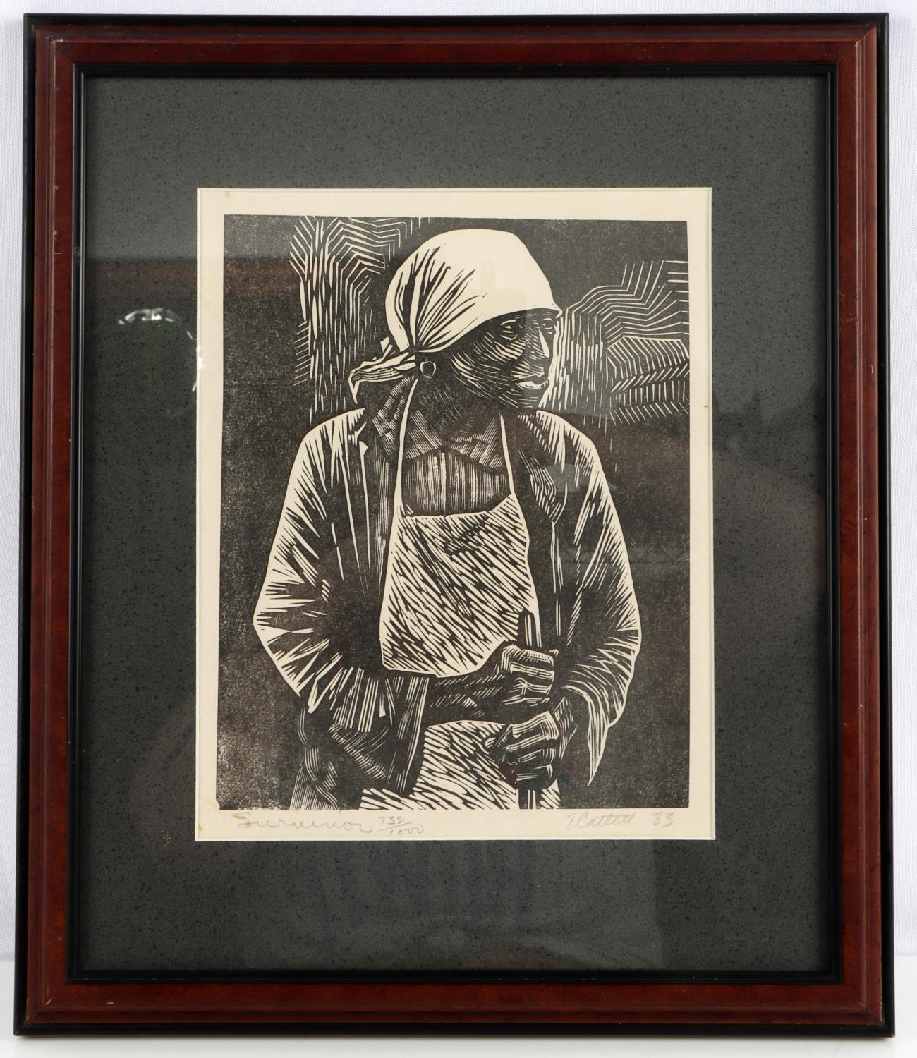 Elizabeth Catlett | Girl Jumping Rope (1958) | MutualArt