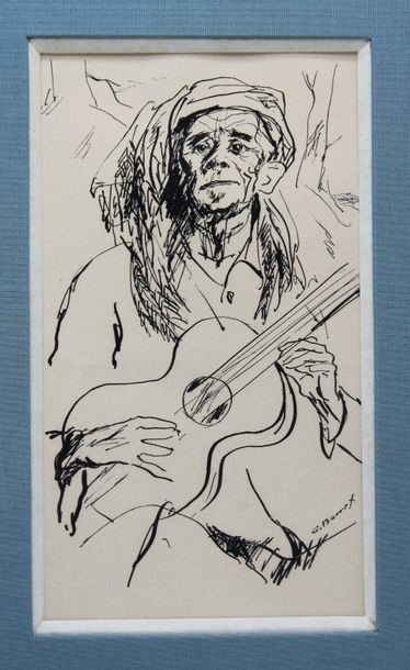 Gaston Barret | The guitarist | MutualArt