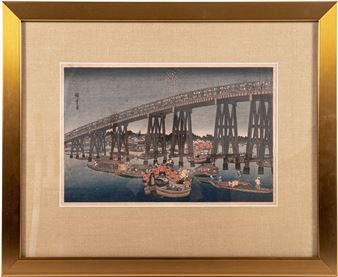 Utagawa Hiroshige | Nihonbashi Edobashi (Nihonbashi Bridge and Edobashi ...