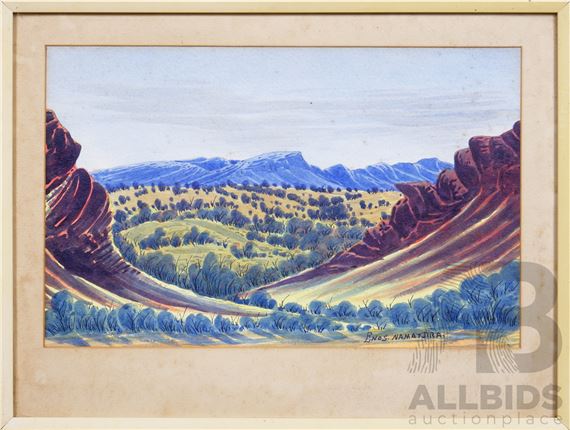 Enos Namatjira | Central Australian Landscape | MutualArt