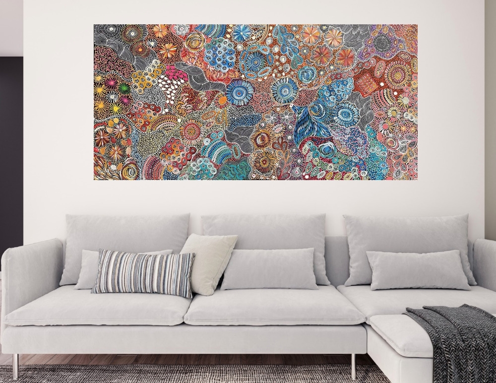 Janet Golder Kngwarreye | Bush Yam Dreaming (Major Work) | MutualArt
