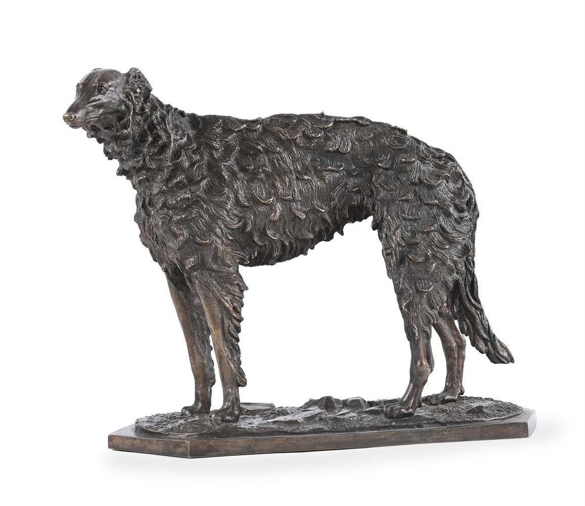 Nikolai Lieberich | A BRONZE FIGURE OF A BORZOI DOG (Late 19th Century ...