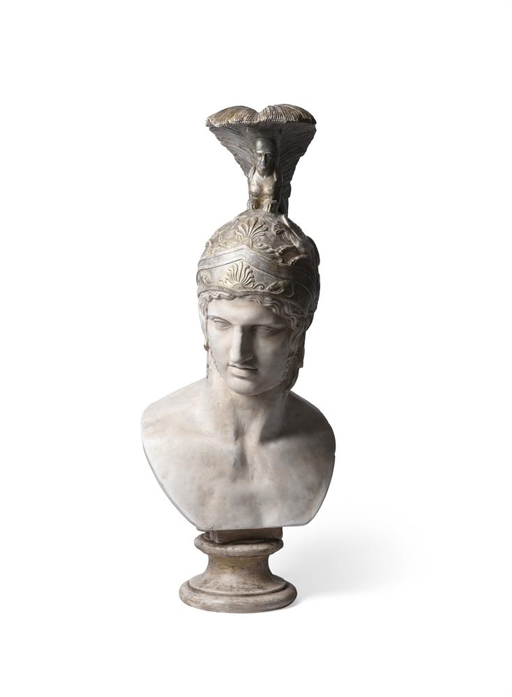 Domenico Brucciani | A LARGE PLASTER BUST OF ARES (20th Century ...