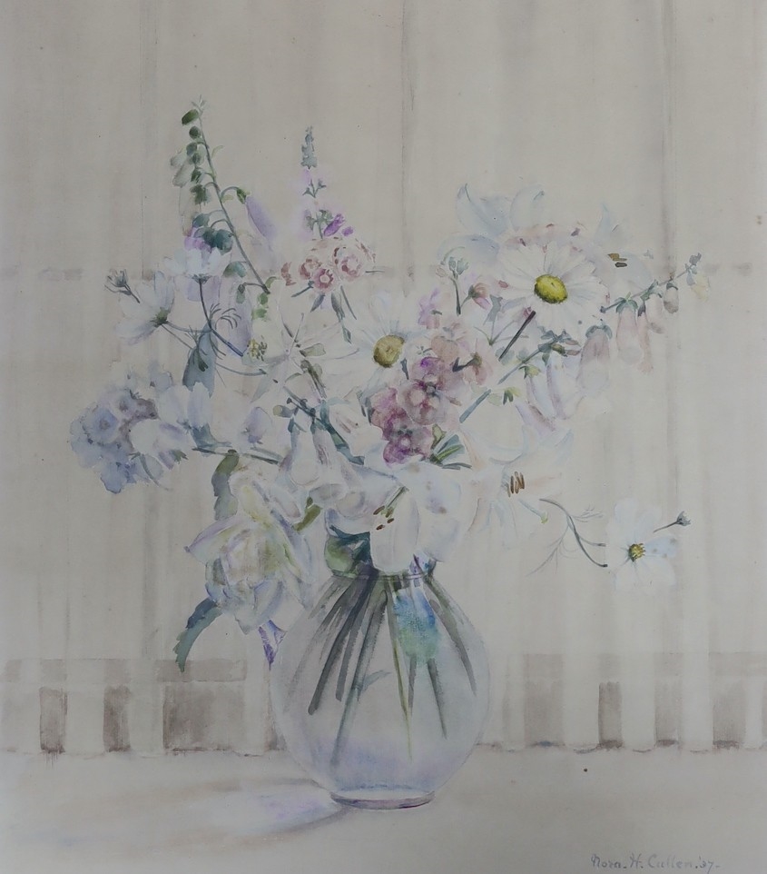 Nora H. Cullen | Still life of flowers in a vase | MutualArt