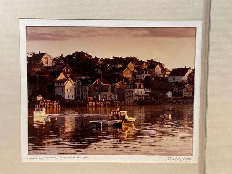 Terrell S. Lester | Shore Houses in Snow, and Father and Son Fishermen ...
