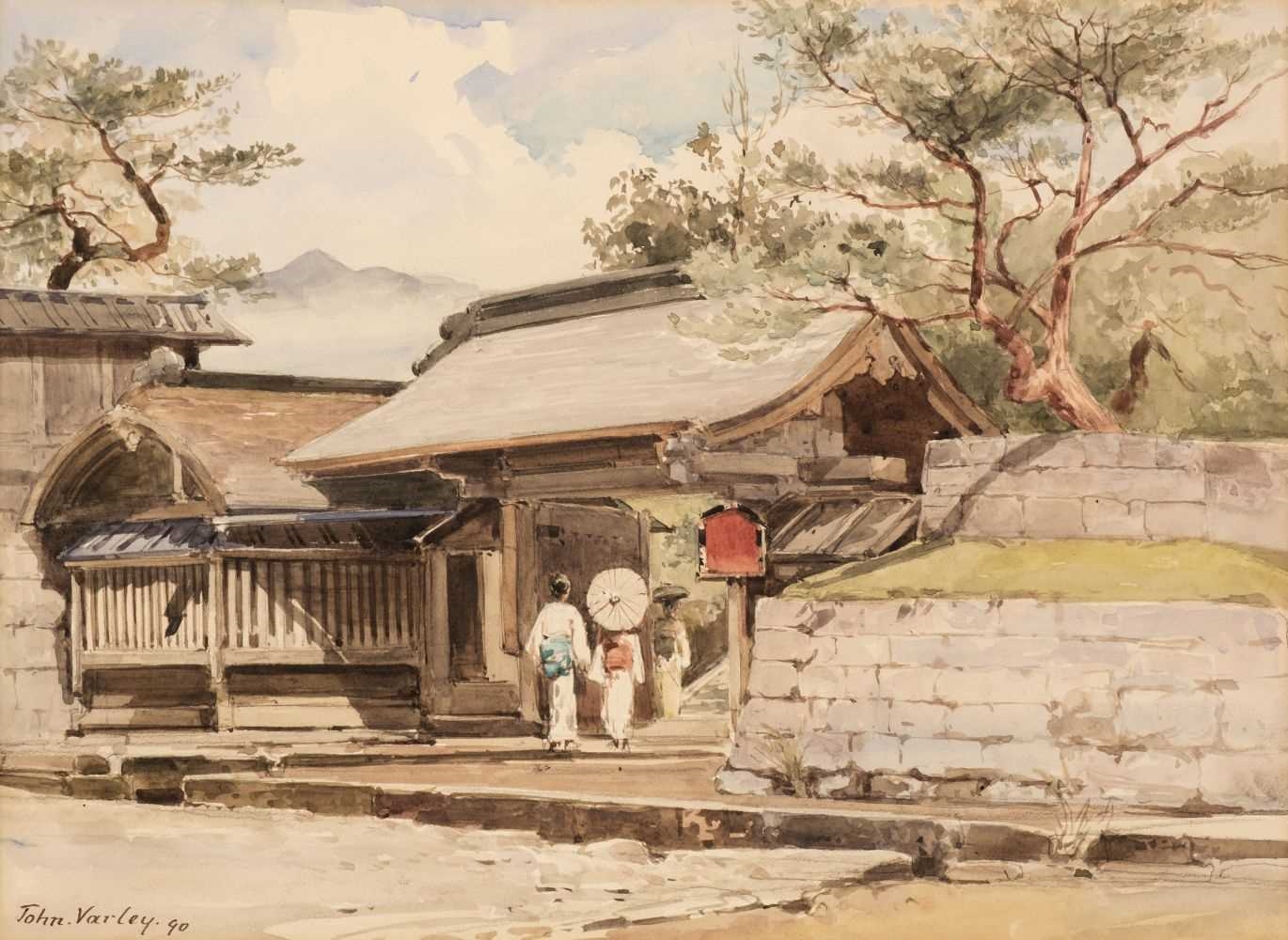 John Varley Jr. | Japanese Temple (1890) | MutualArt