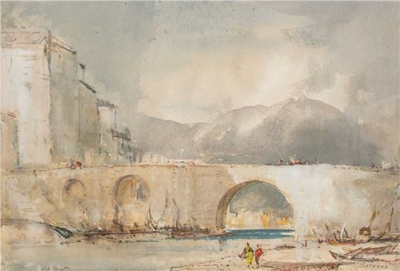 Cecil Arthur Hunt | Bridge at Sisteron | MutualArt