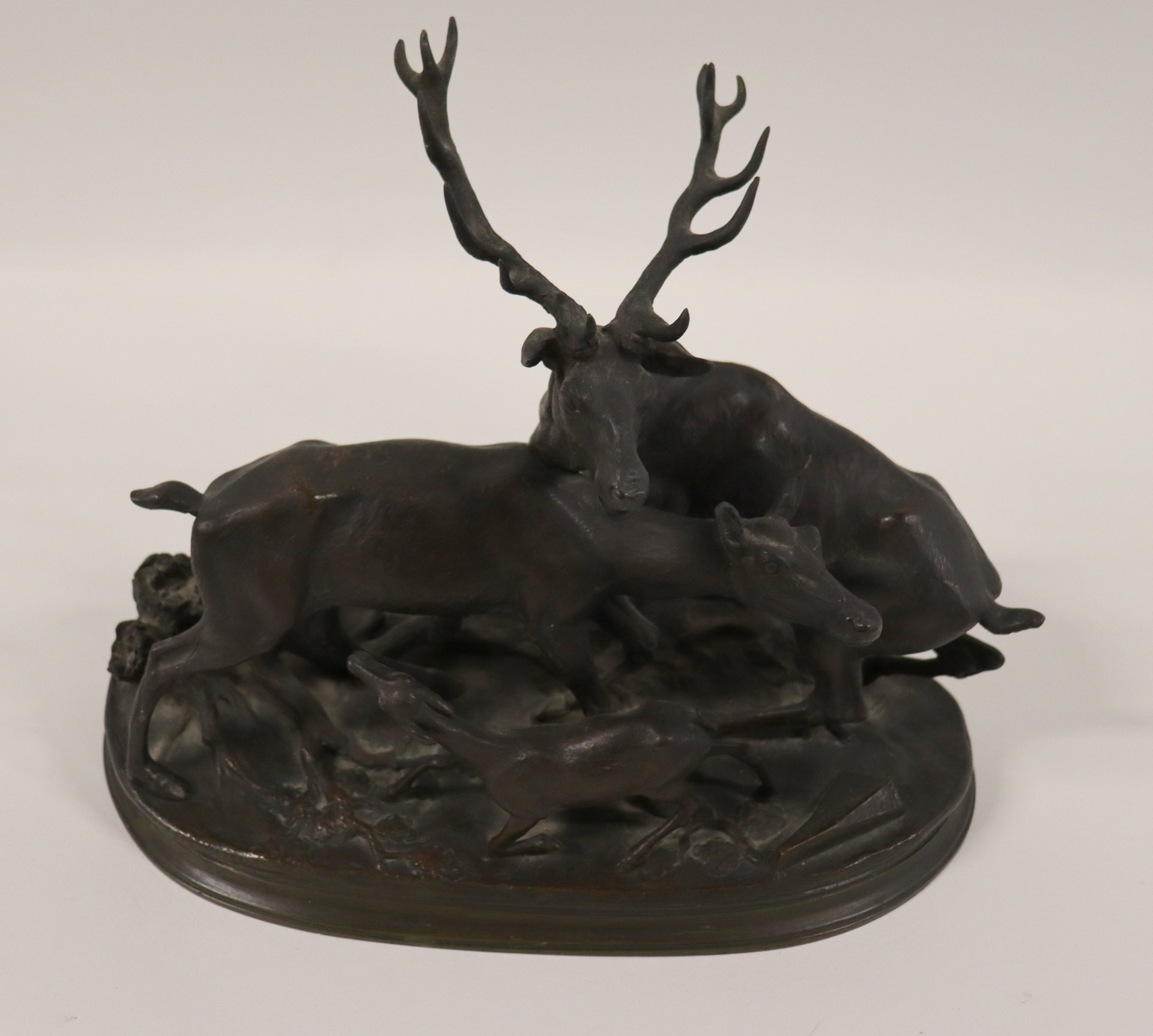 Jules Moigniez | Bronze sculpture of Deer (1835) | MutualArt