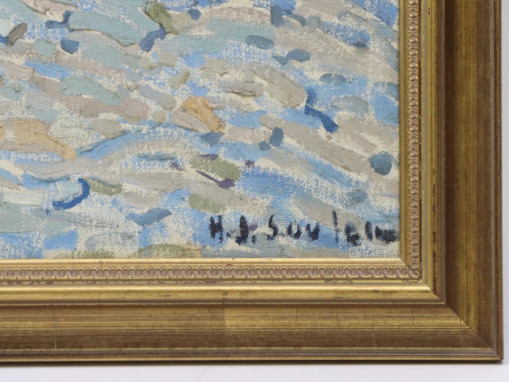 Henry James Soulen | Illustrator style scene with a man and woman in a ...