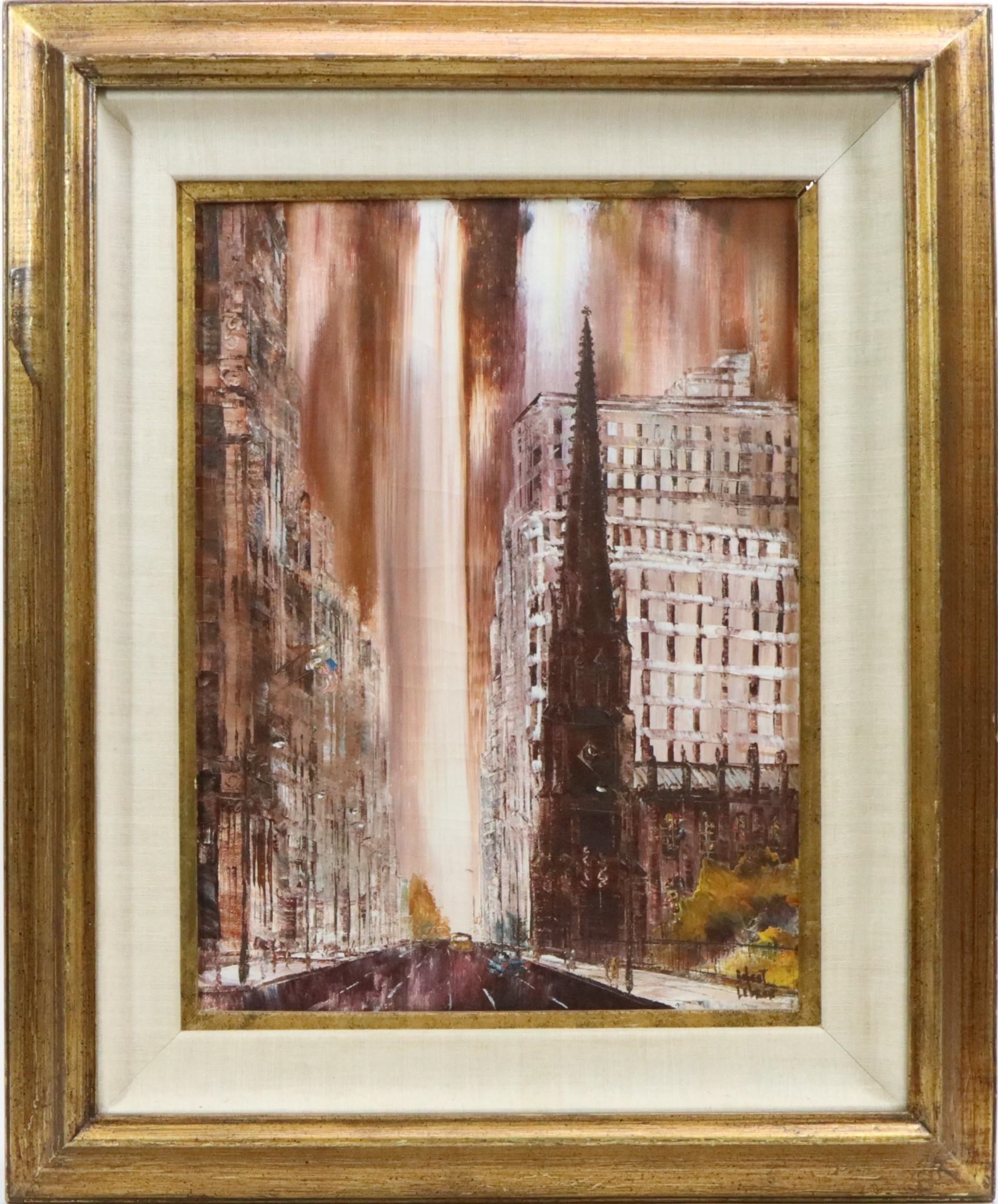 Robert Lebron | Urban street scene | MutualArt