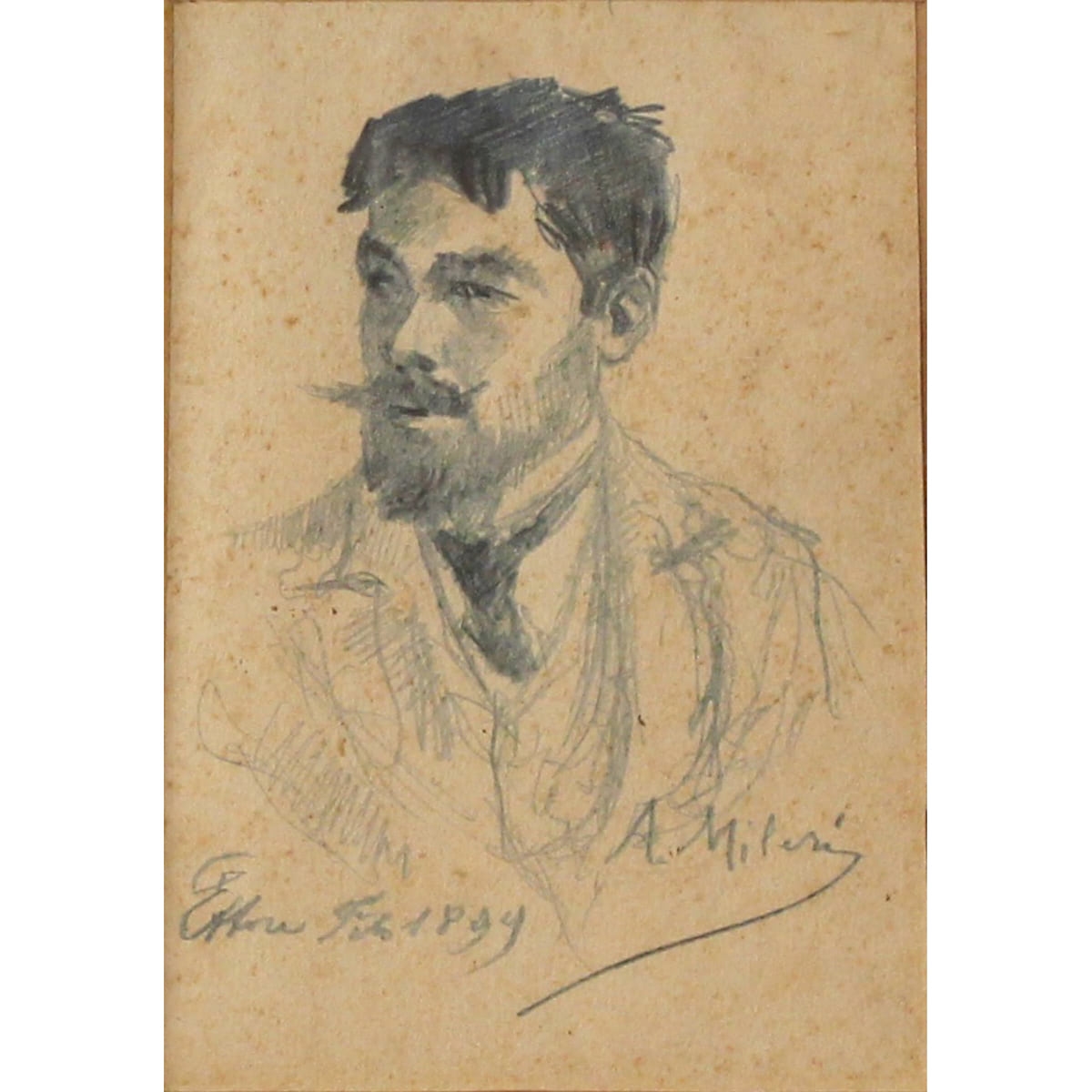 Alessandro Milesi | RITRATTO/PORTRAIT (1899) | MutualArt