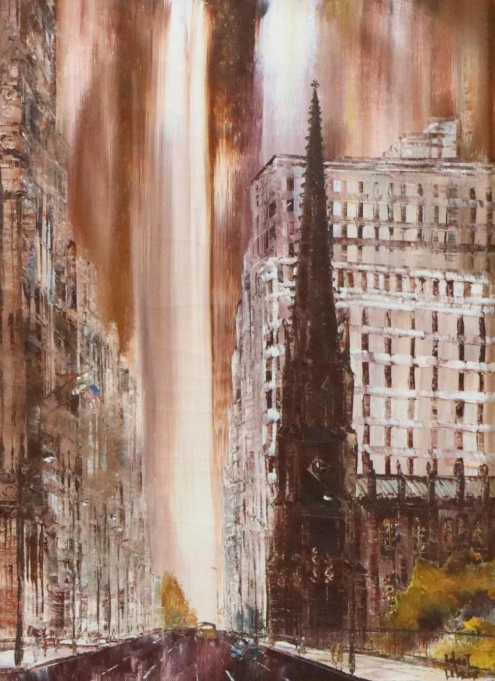 Robert Lebron | Urban street scene | MutualArt