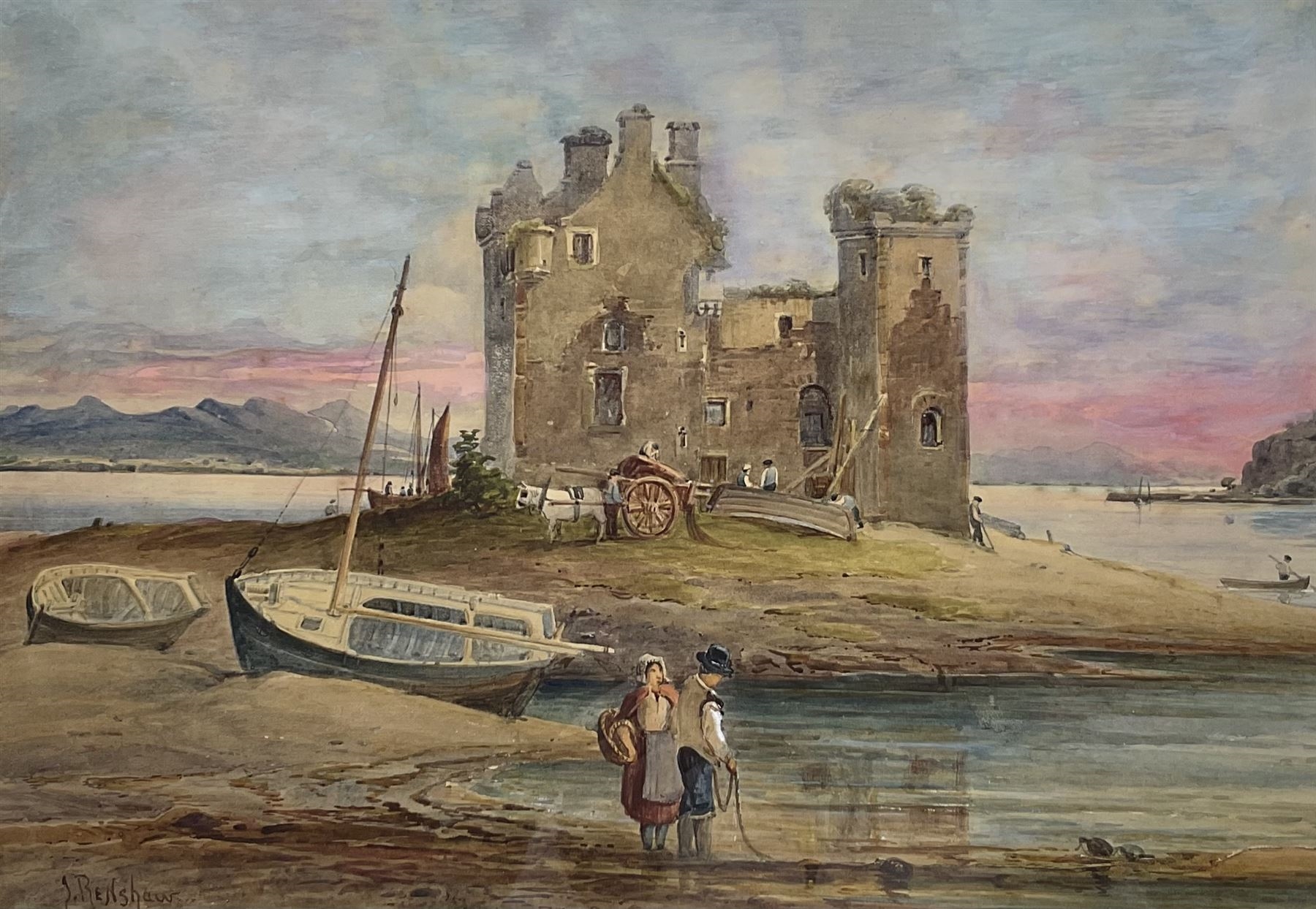 Joshua Renshaw | Scottish Castle and Loch | MutualArt