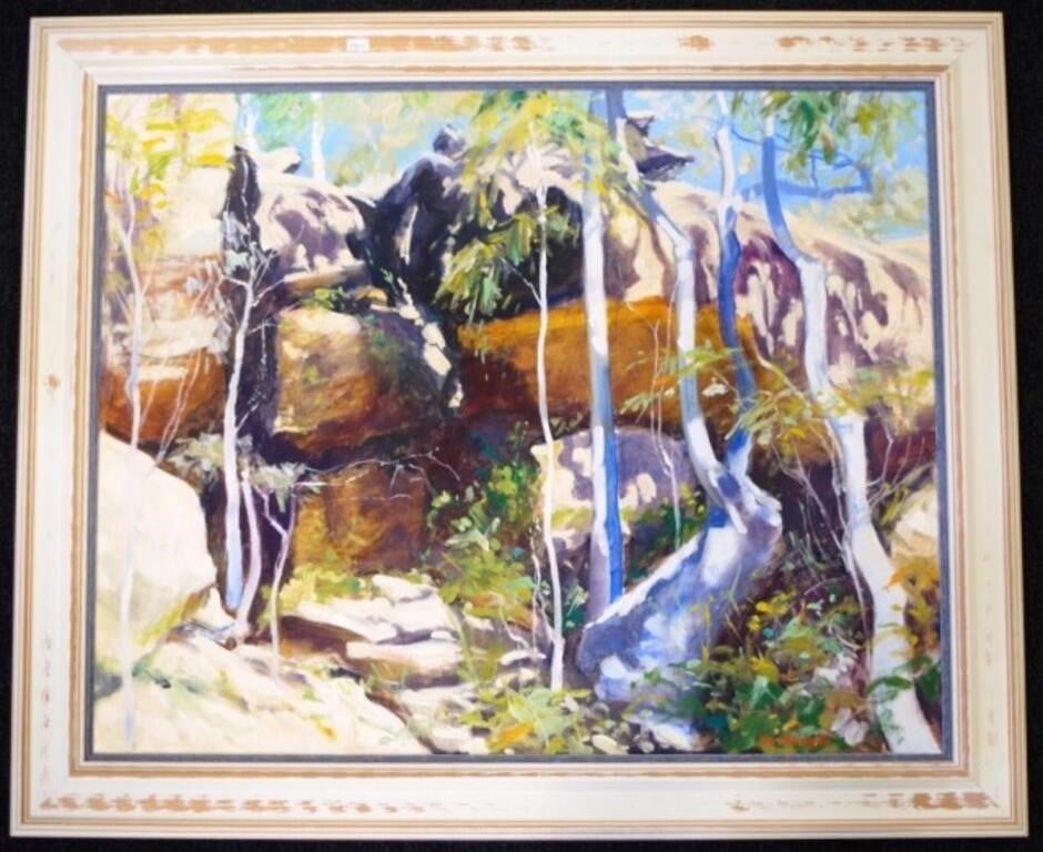 Ray Harrington | Rocks & Shadows - Mt Irvine | MutualArt