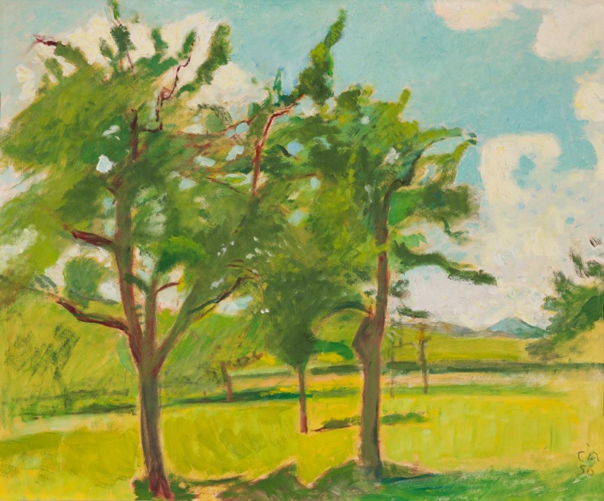 Cuno Amiet | Forest Track in Autumn (1915) | MutualArt