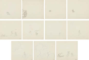 Hayao Miyazaki | Key animation drawing (genga) from LUPIN THE THIRD (a ...
